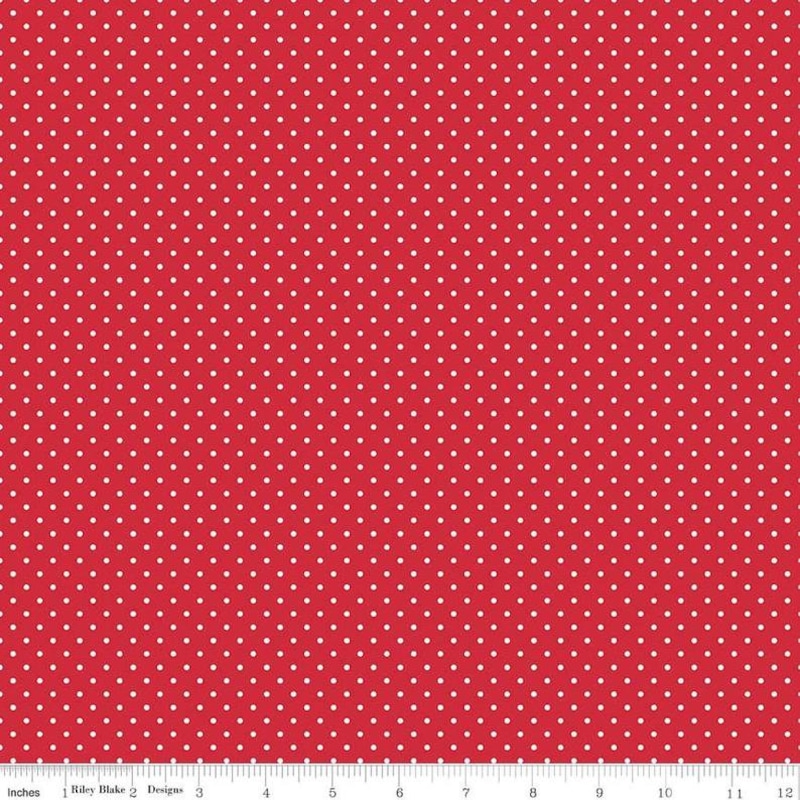 Small White Dots on Red - Etsy
