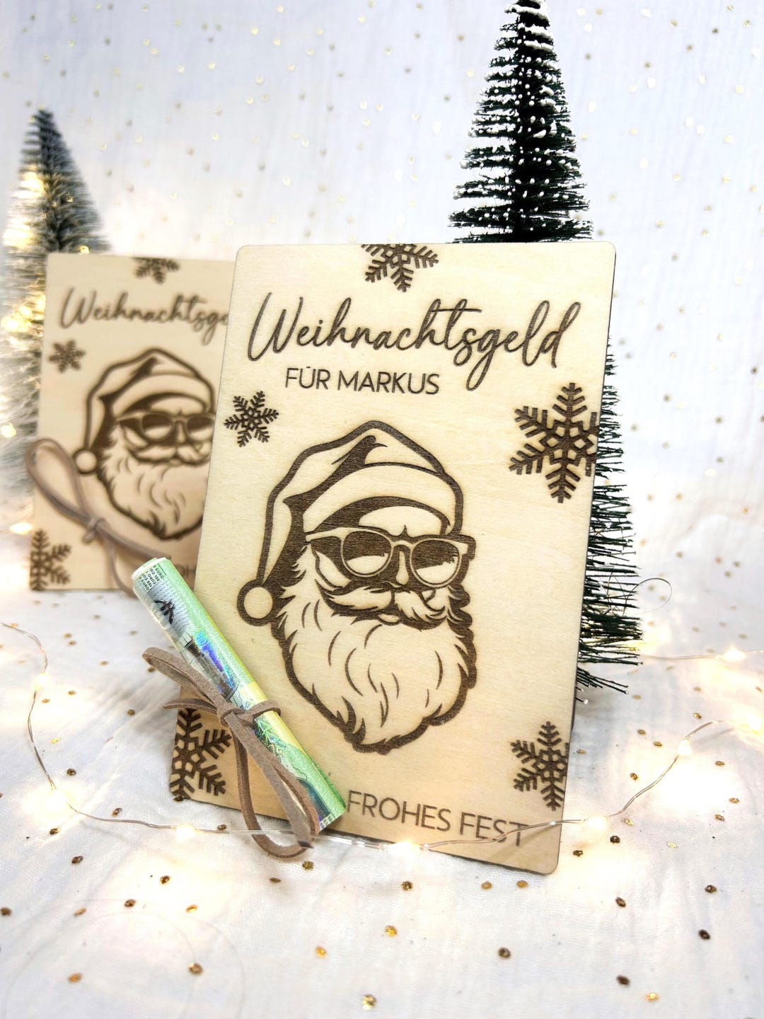 Geldgeschenk Personalisiert Mit Namen, Geld Geschenkidee Weihnachten ...