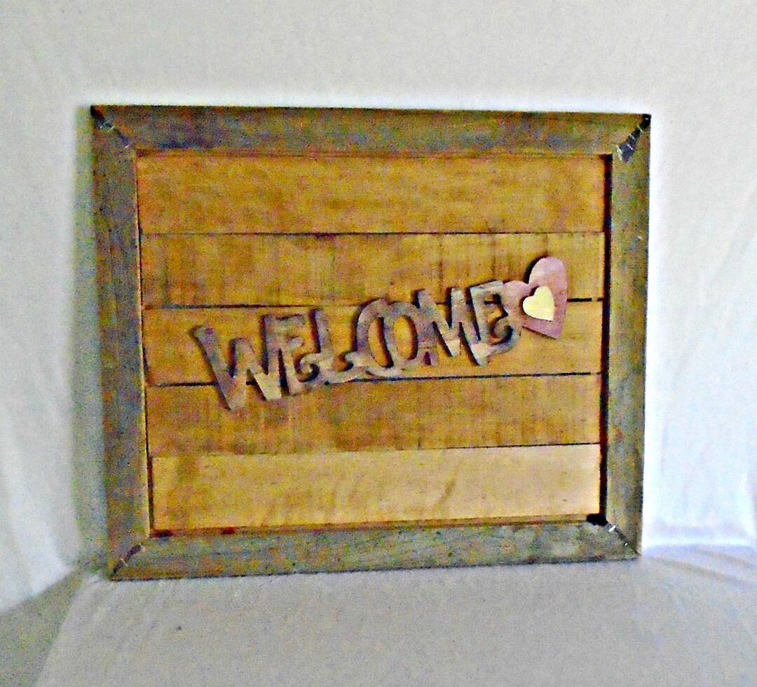 Wood Welcome Sign, Rustic Decor - Etsy