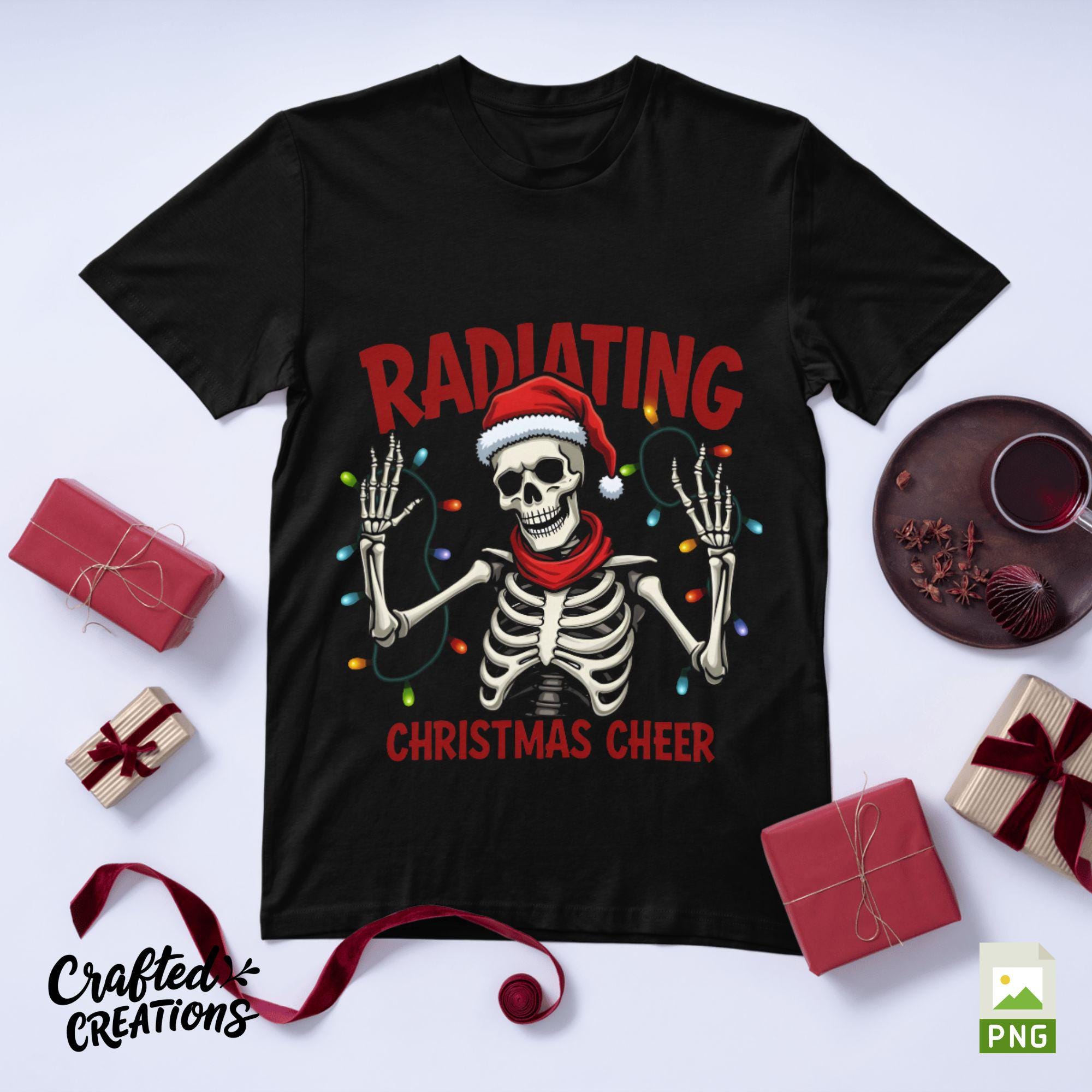 Radiology Christmas Skeleton PNG: Rad Tech Nurse Gift (digital Download ...