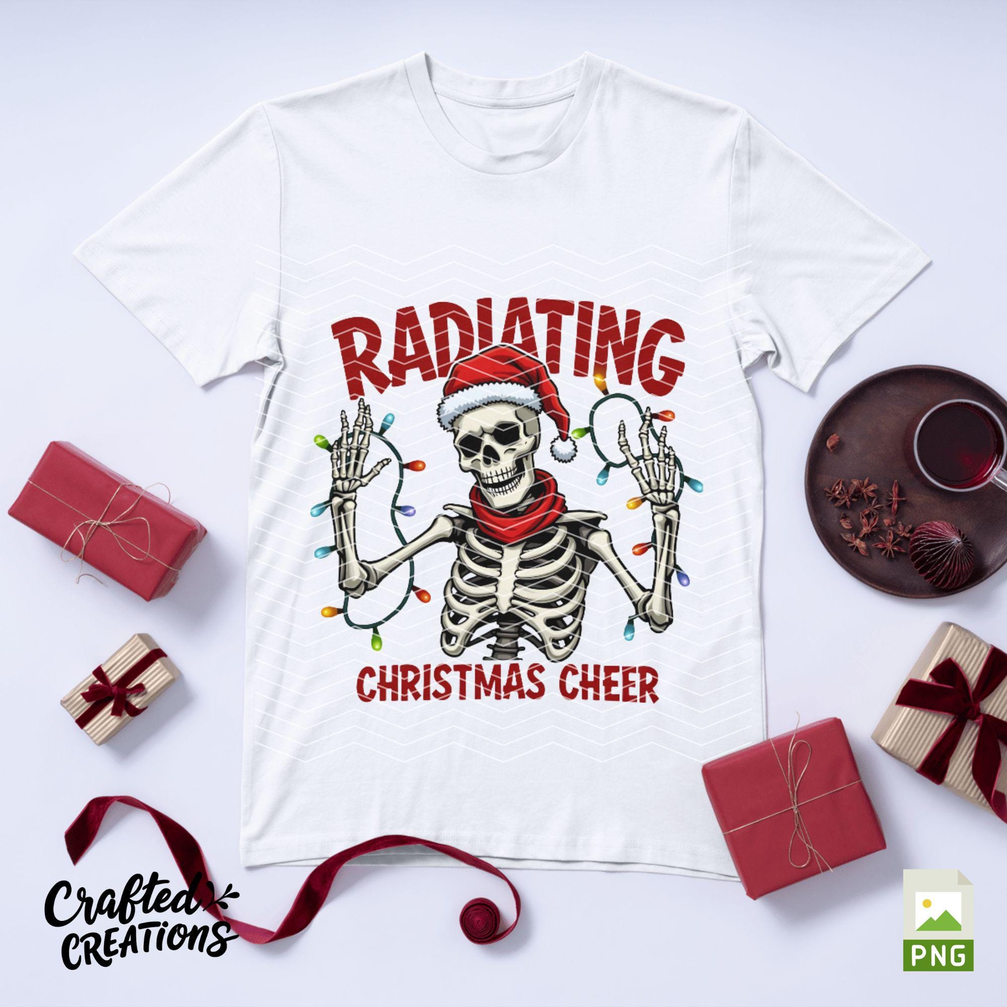 Radiology Christmas Skeleton PNG: Rad Tech Nurse Gift (digital Download ...