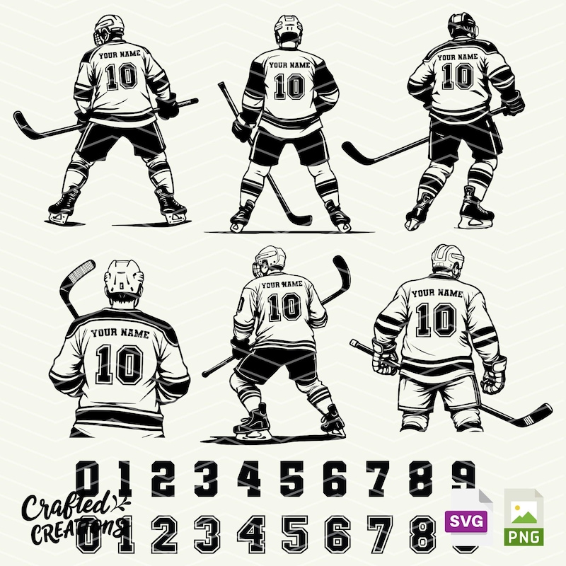 Hockey Player Back Shirt - Etsy