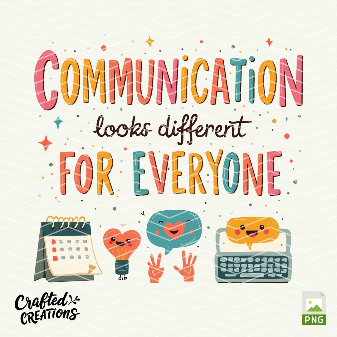 Communication Looks Different PNG: SLP, Audiologist, Autism Awareness ...