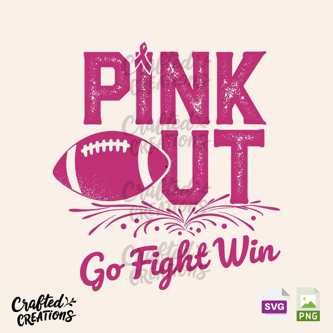 Pink Out SVG, Breast Cancer Svg, Awareness Ribbon Pink Svg, Pink Out ...