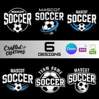 Custom Soccer Logo Template: Editable Football Team Badge (instant ...