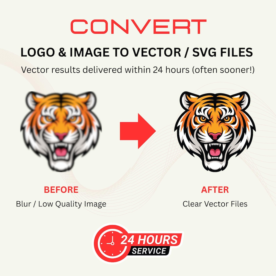 Image to Vector Conversion | Logo Tracing, SVG, AI, EPS - Etsy
