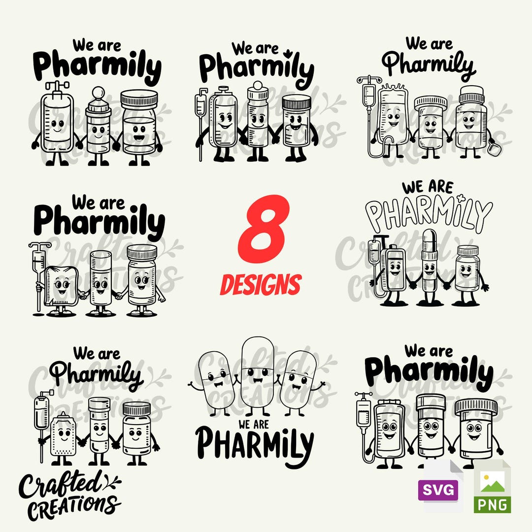 We Are Pharmily SVG Bundles, Pharmacist Svg, Pharmacy Svg, Pharmily ...
