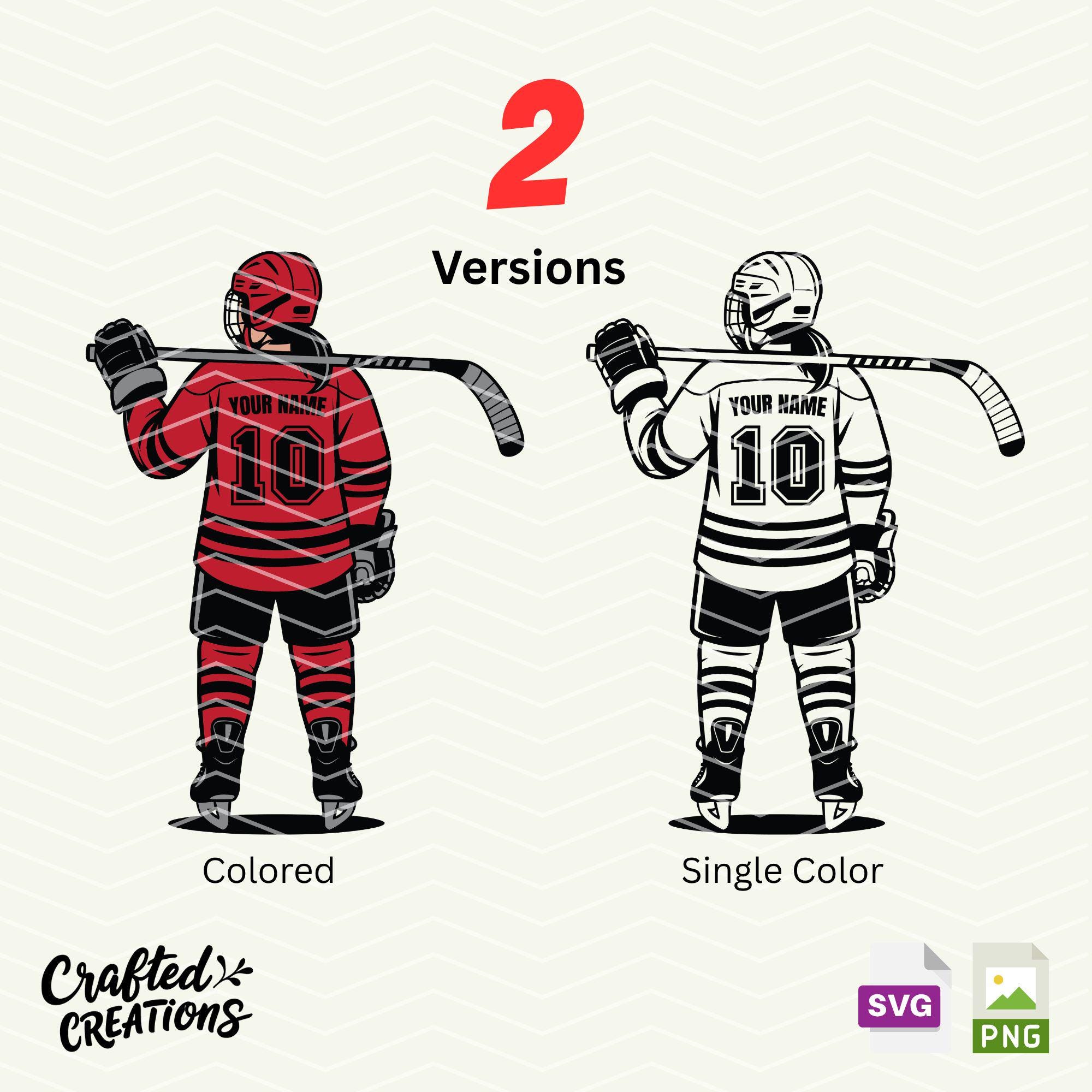 Personalized Hockey Girl SVG PNG, Ice Skating Clipart (digital Download ...