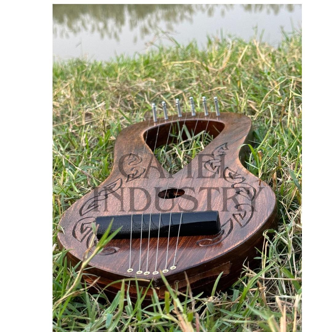 Small Lyre Harp 6 String Tunable Top Quality Beautiful Sound/lyre Harp ...