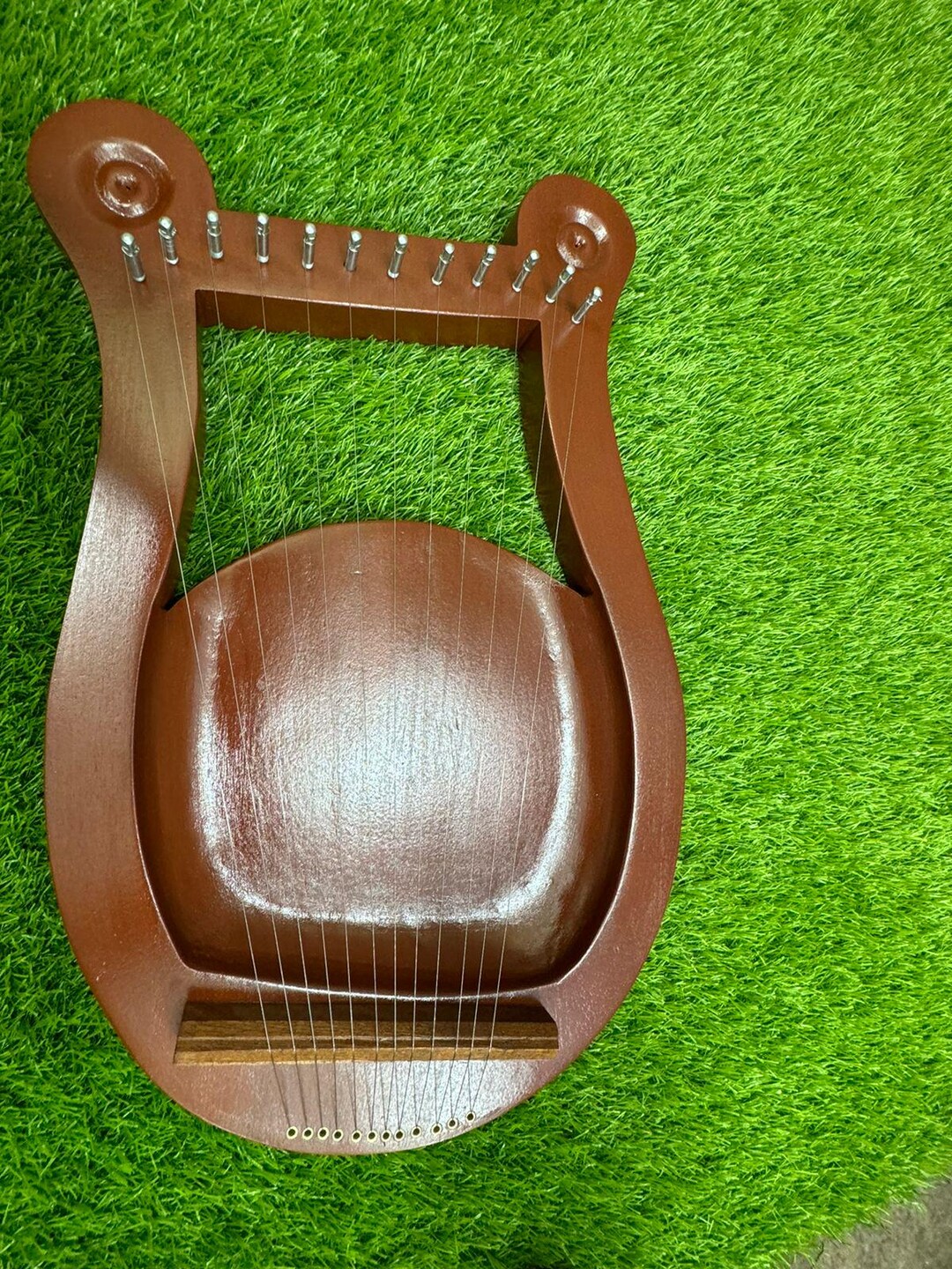 Harp 12 String Spinet Mahogany Body Harp Musical Instrument with Extra ...