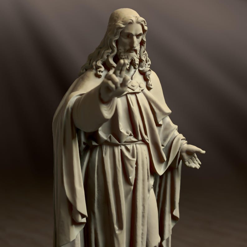 Jesus Christ Statue STL 3D Model - Etsy México