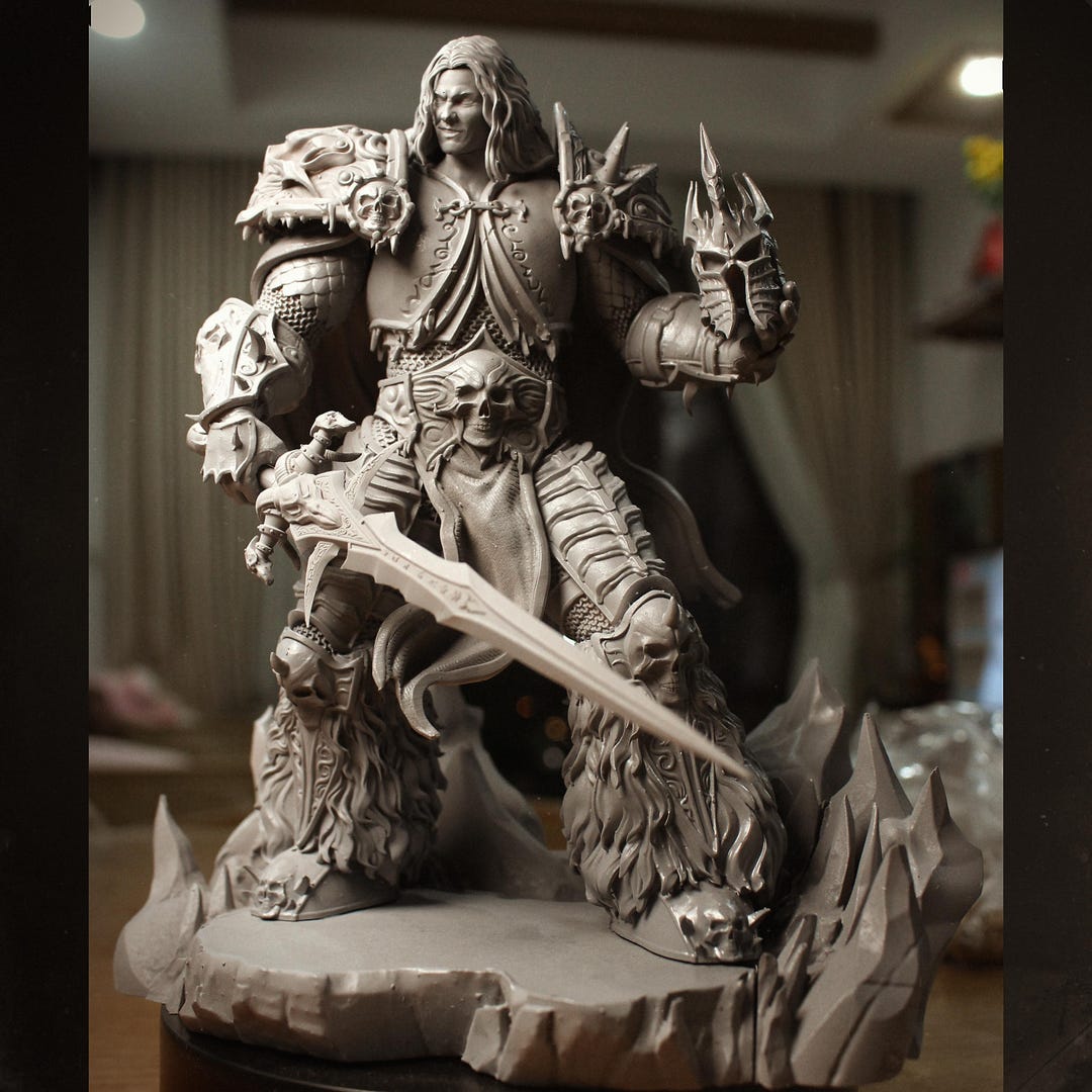 Arthas Lych King Fan Art Sculpture STL 3D Model - Etsy