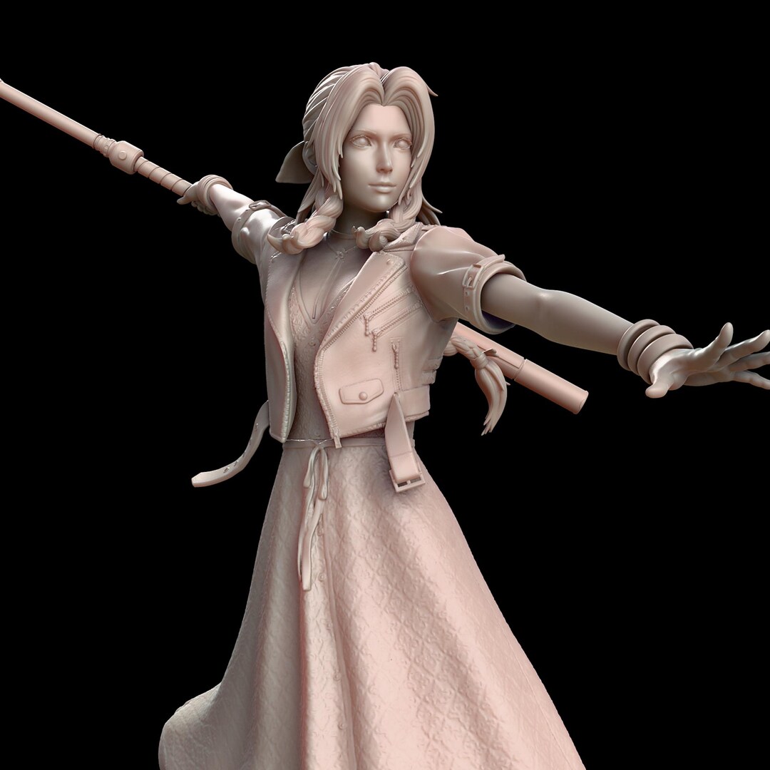 Aerith | Final Fantasy VII Rebirth Fan Art STL - Etsy