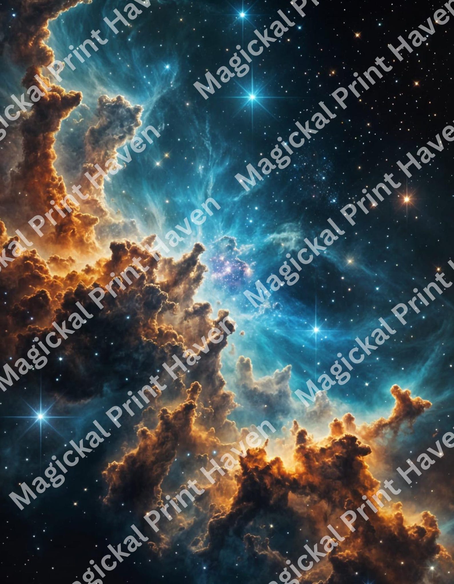 100 PHONE WALLPAPERS Deep Space Nebulae Series 01 (created With Nightcafe AI) - Etsy