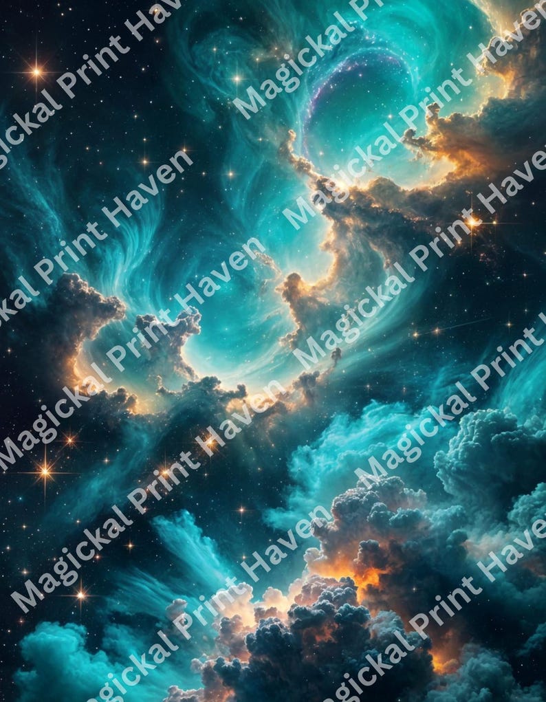 100 PHONE WALLPAPERS Deep Space Nebulae Series 01 (created With Nightcafe AI) - Etsy