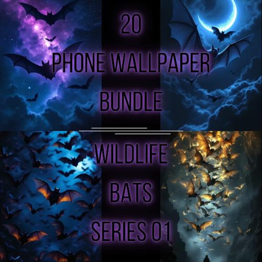 20 Phone Wallpapers Wildlife Bats Series 01 (created With Nightcafe AI ...