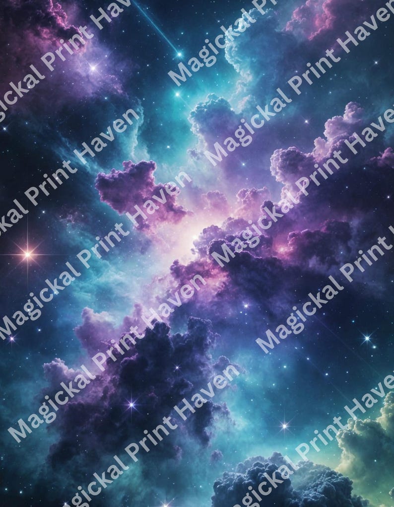100 PHONE WALLPAPERS Deep Space Nebulae Series 01 (created With Nightcafe AI) - Etsy