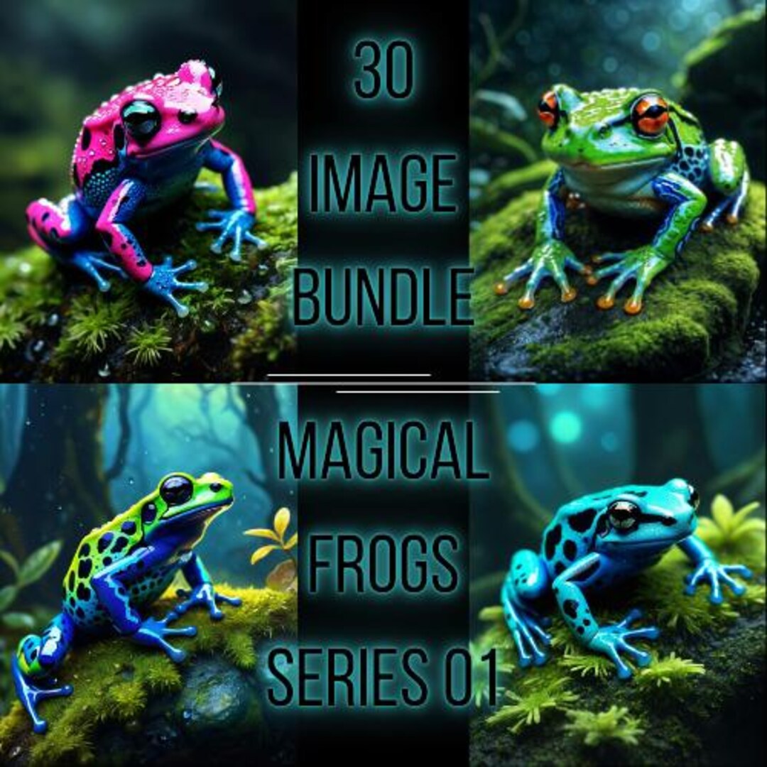 30 PICS Magical Frogs Series 01 (created With Nightcafe AI) - Etsy
