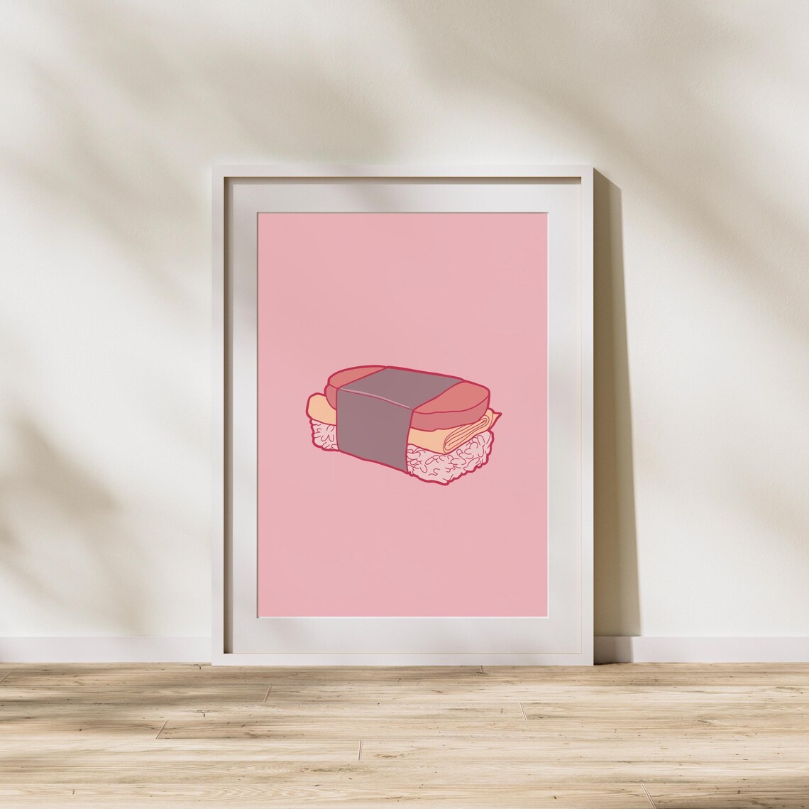 Spam Musubi Art, Pastel Color Art, Japanese Wall Art, Japanese Gifts ...
