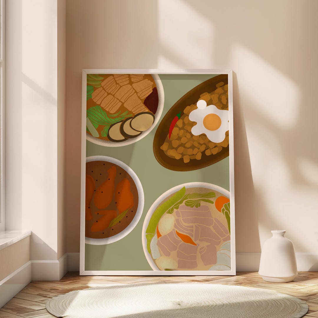 Filipino Food Printable Poster, Philippines Poster,home and Kitchen ...
