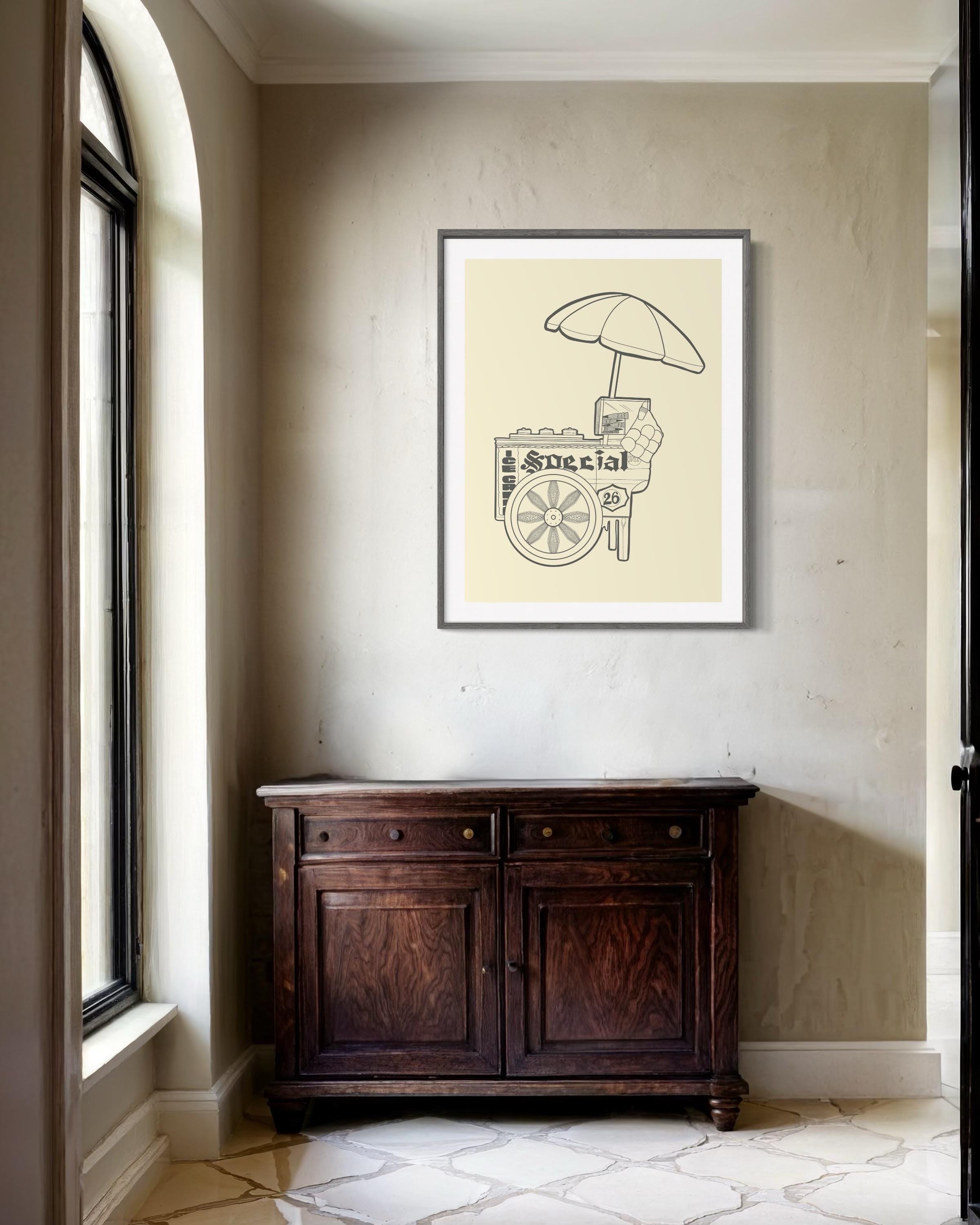 Filipino Ice Cream Cart, Sorbetes Poster, Pinoy Digital Art, Home ...