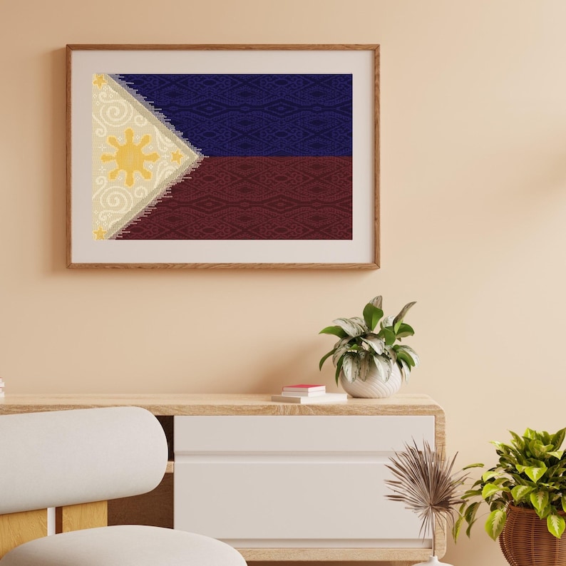 Philippines National Flag Philippines Flag Flag Filipino Wall Art ...