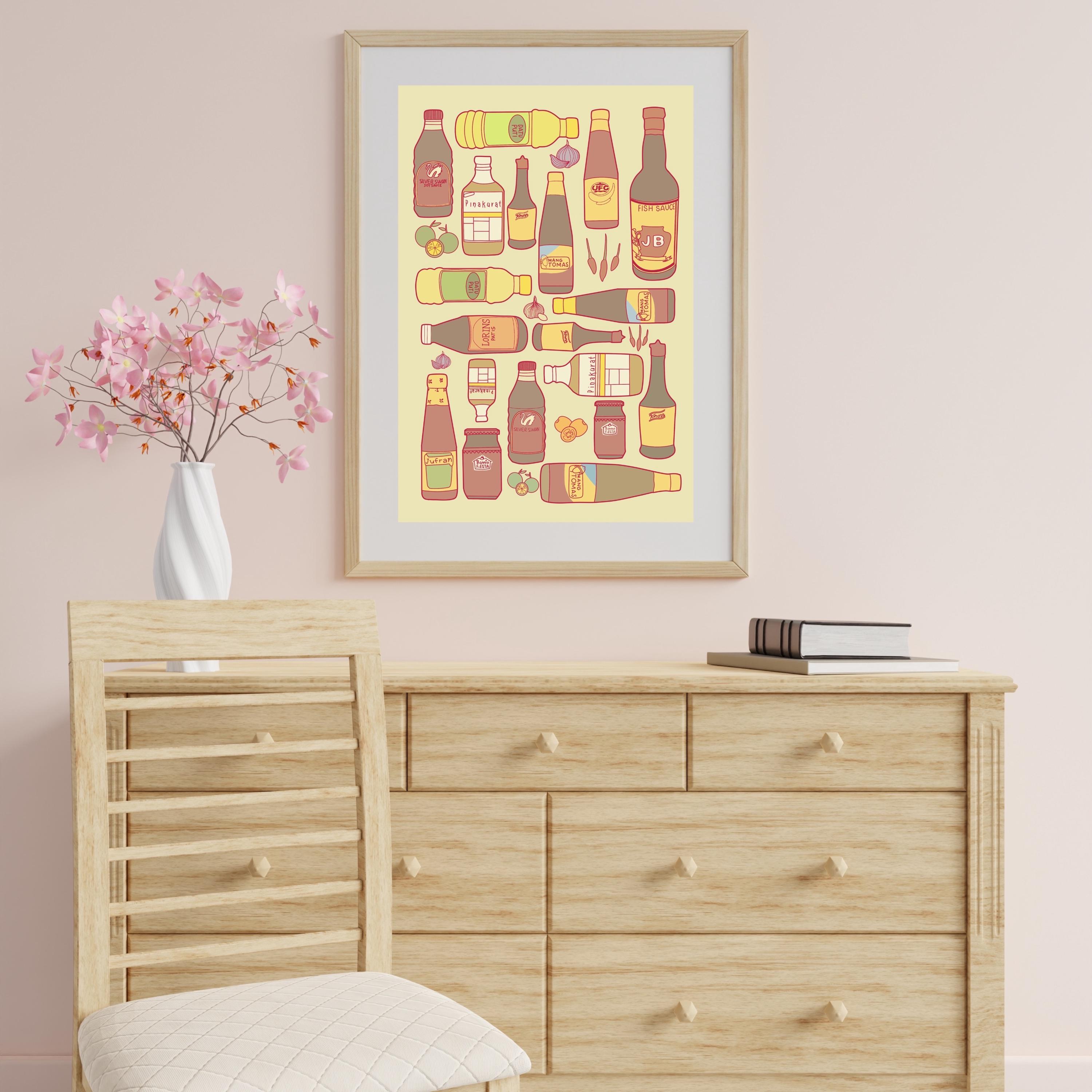 Filipino Pantry Condiments Printable Poster, Philippines Wall Art Decor ...