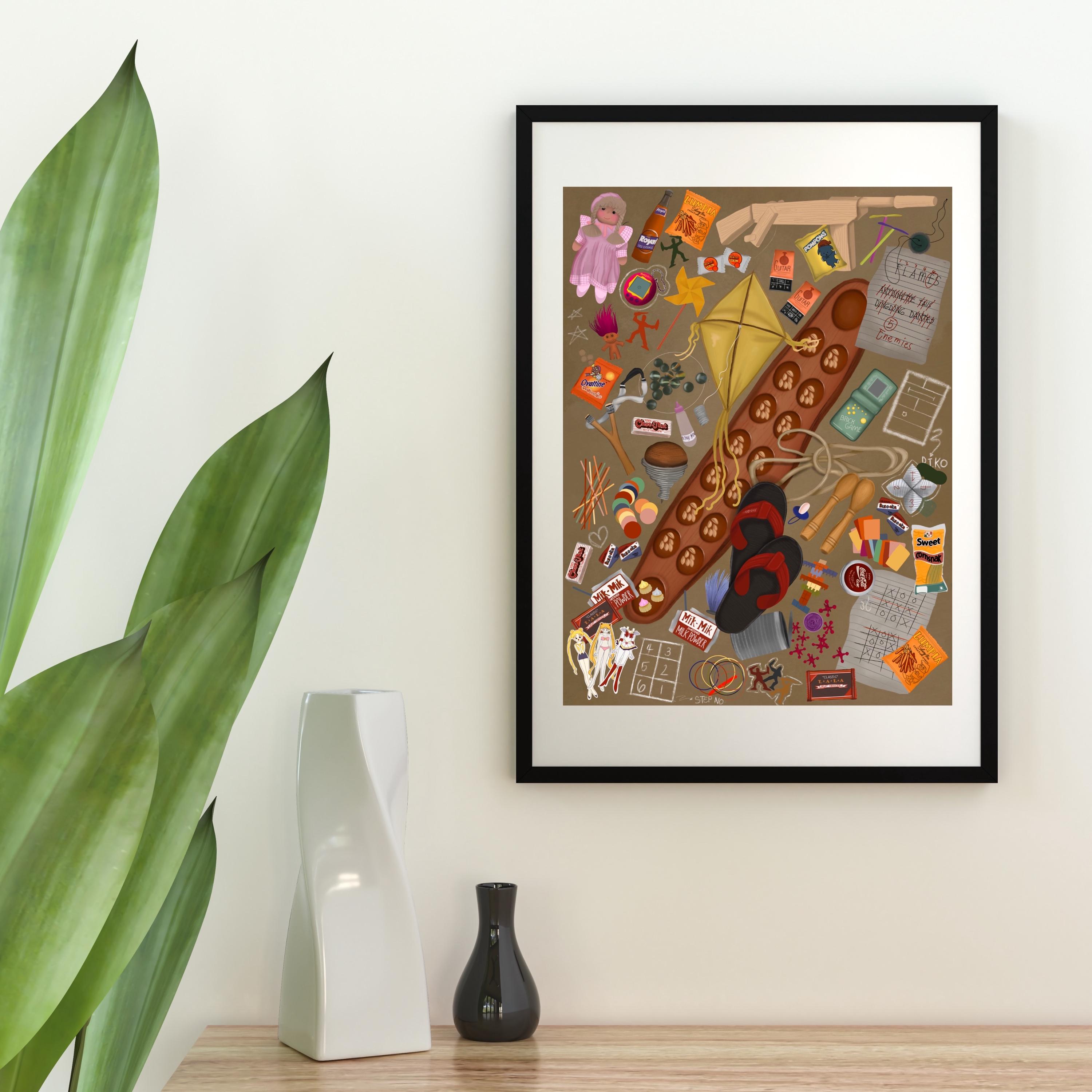 Filipino Nostalgic Food & Toys, Philippines Printable Poster, Home ...