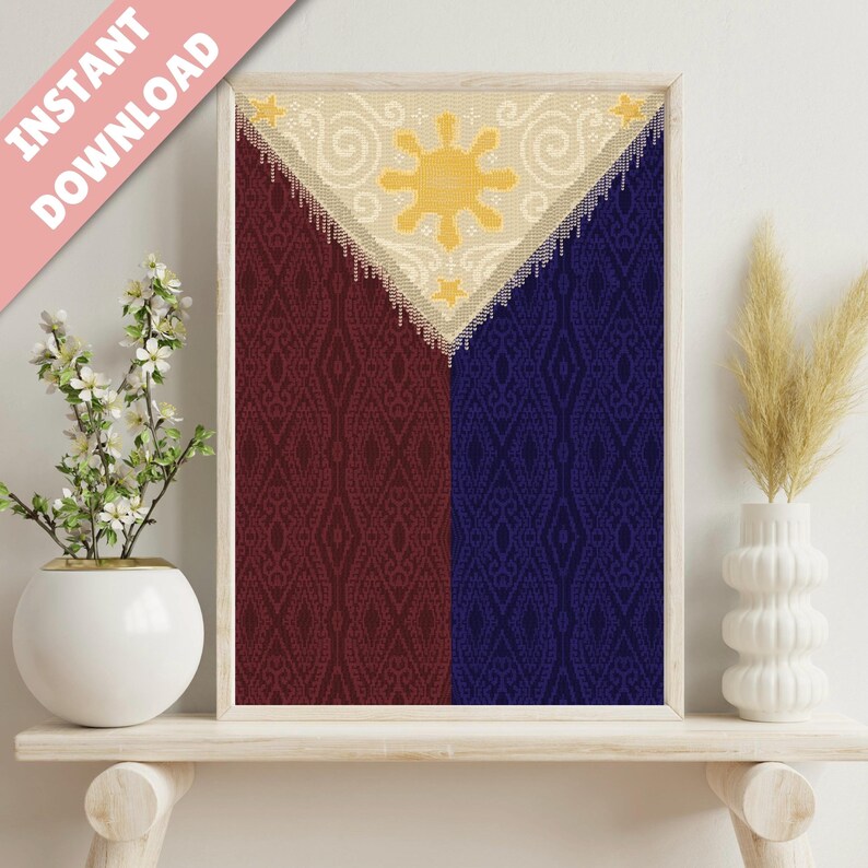 Philippines National Flag Philippines Flag Flag Filipino Wall Art ...