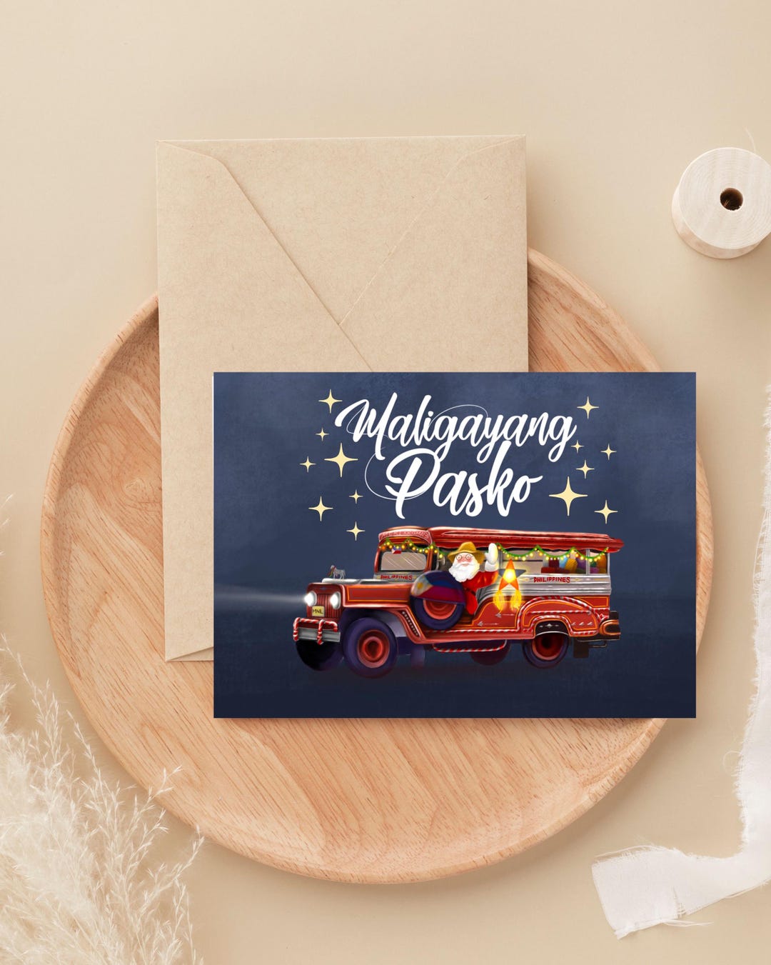 Maligayang Pasko Printable,tagalog,parol Christmas Card,filipino ...