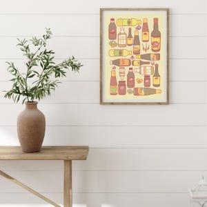 Filipino Pantry Condiments Printable Poster, Philippines Wall Art Decor ...