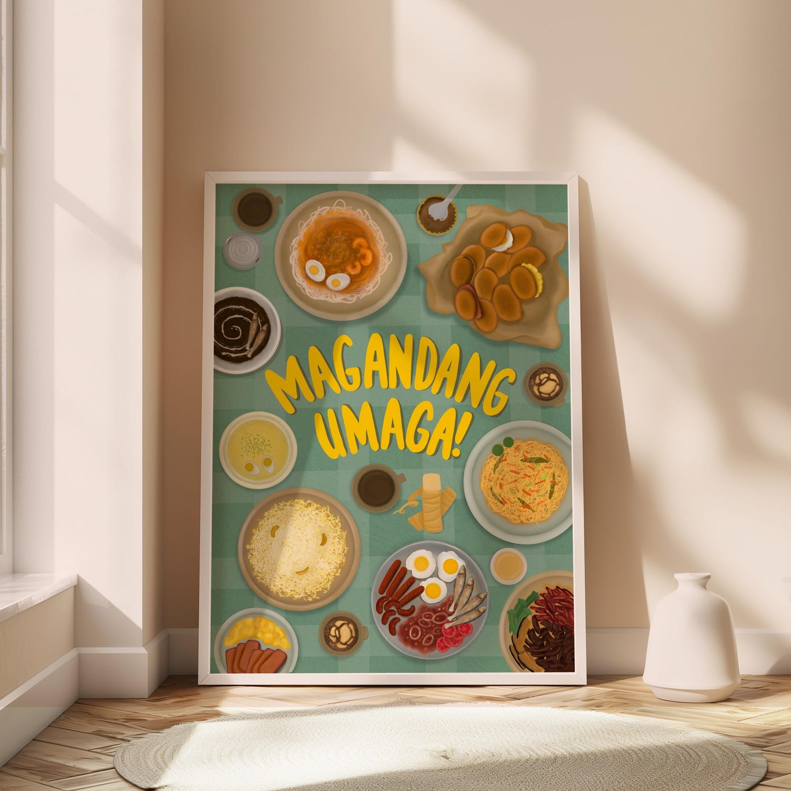 Filipino Breakfast Home Art Decor, Almustal Art Printable, Kitchen ...
