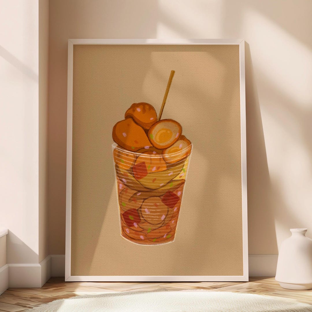 Philippines Poster Street Food Filipino, Fishball Cart Art, Pinoy Home ...
