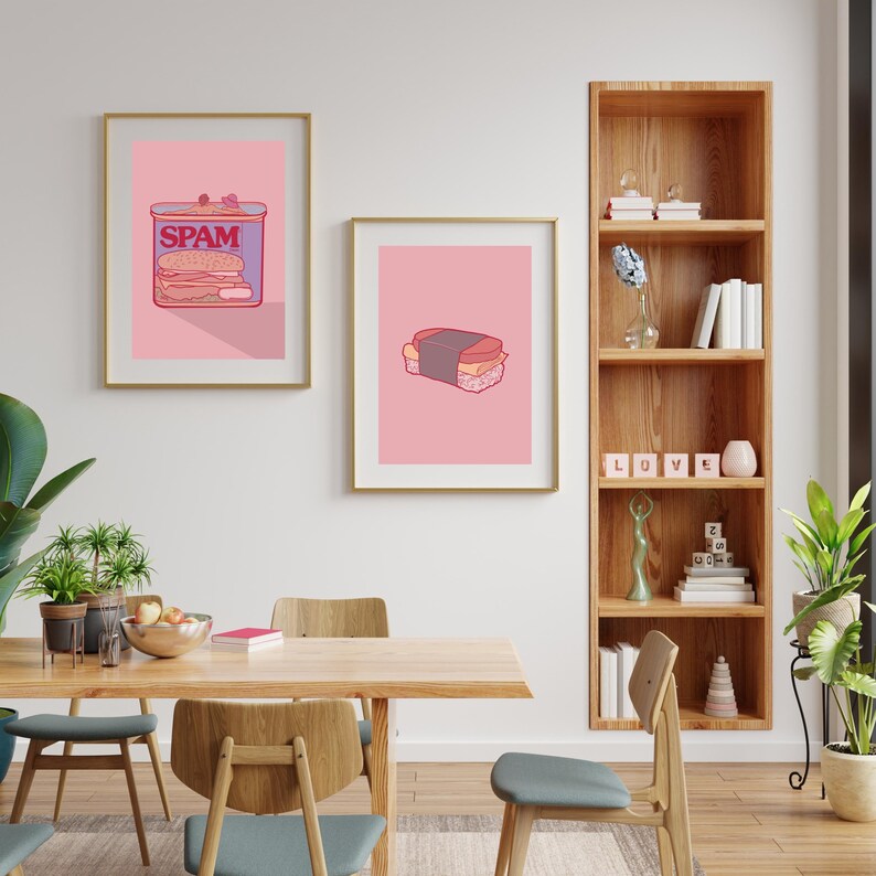 Spam Musubi Art, Pastel Color Art, Japanese Wall Art, Japanese Gifts ...