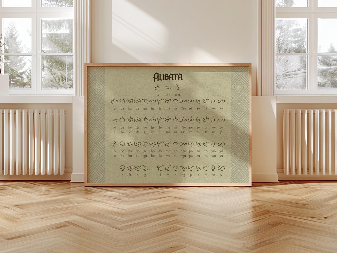 Filipino Baybayin Art, Philippines Poster, Pinoy Digital Donwload ...