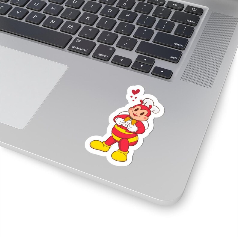 Filipino Jollibee Sticker, Kiss-cut Stickers, Heart Design, Cute ...