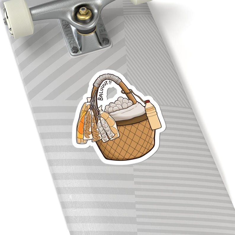 Balut Snack Basket Stickers, Fun Food Stickers, Cute Laptop Decor ...