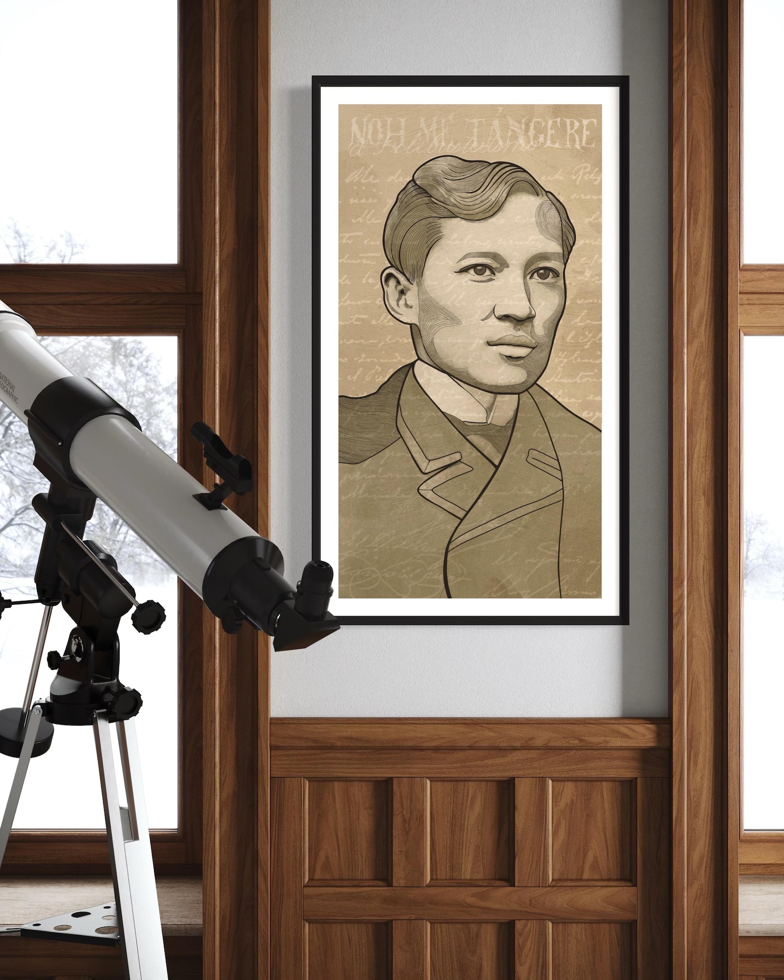Jose Rizal Philippine National Hero, Filipino Digital Art Illustration ...