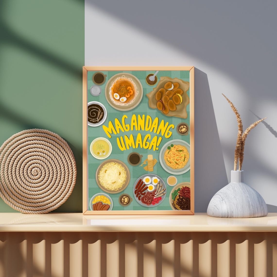 Filipino Breakfast Home Art Decor, Almustal Art Printable, Kitchen ...