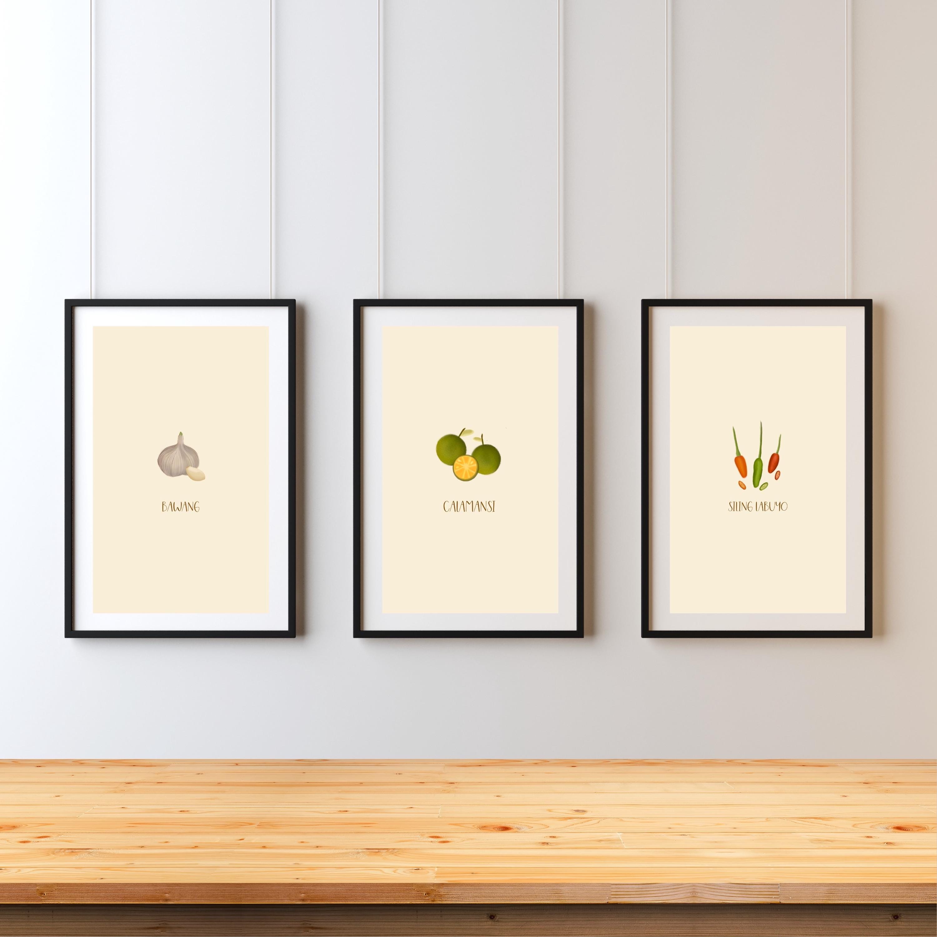 Set of 6 Filipino Food | Filipino Art | Philippine Art | Filipino ...