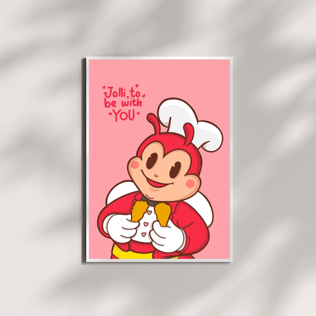 Jollibee Cute Anniversary Card, Printable Poster Card, Love Card ...