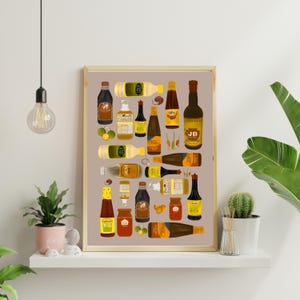Filipino Pantry Condiments Printable Poster, Philippines Wall Art Decor ...