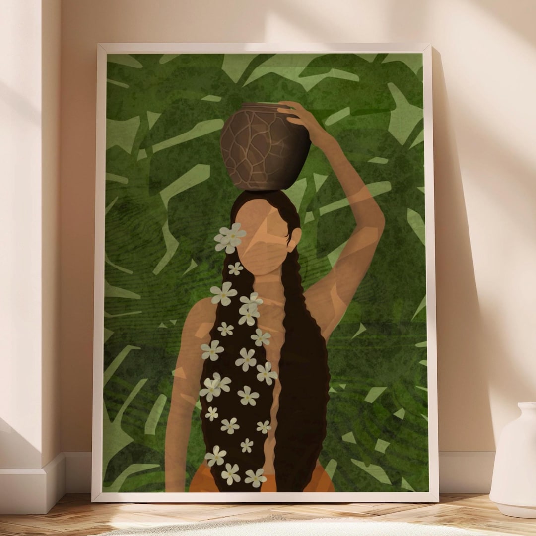 Native Filipino Wall Art, Filipina Sampaguita, Printable Poster ...