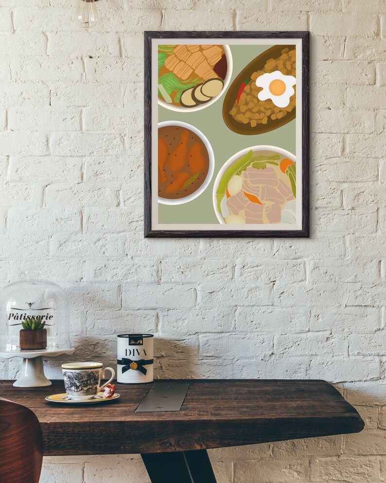 Filipino Food Printable Poster, Philippines Poster,home and Kitchen ...