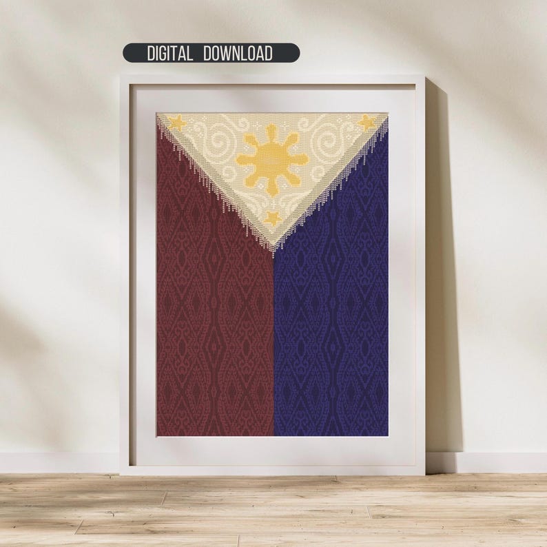 Philippine National Flag, Living Room Wall Decor, Printable Poster ...