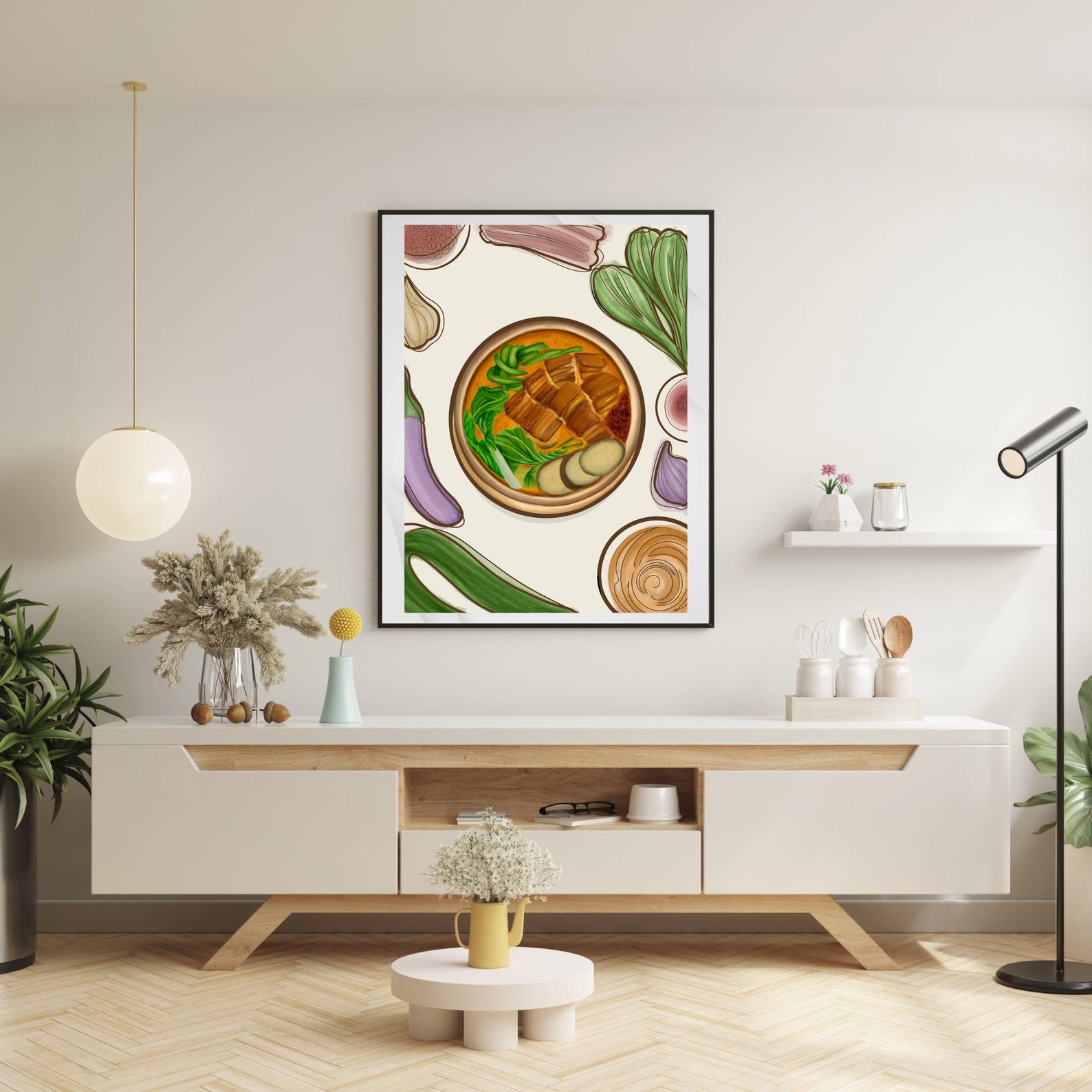 Kare Kare Filipino Food, Pinoy Digital Art, Printable Poster, Home ...