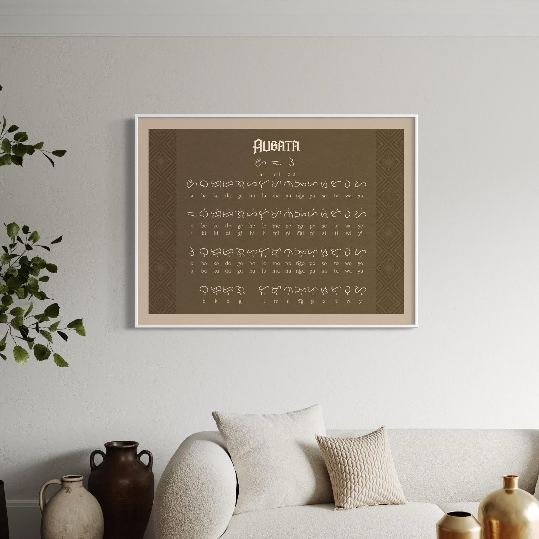 Filipino Baybayin Art, Philippines Poster, Pinoy Digital Donwload ...