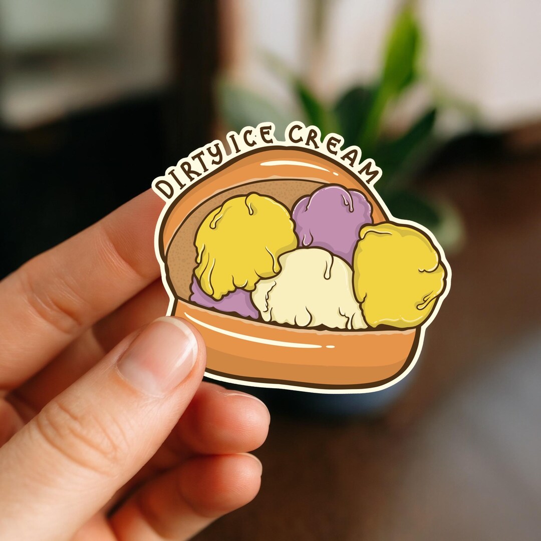 Filipino Sorbetes Sticker, Dirty Ice Cream Decal, Filipino Food Art ...