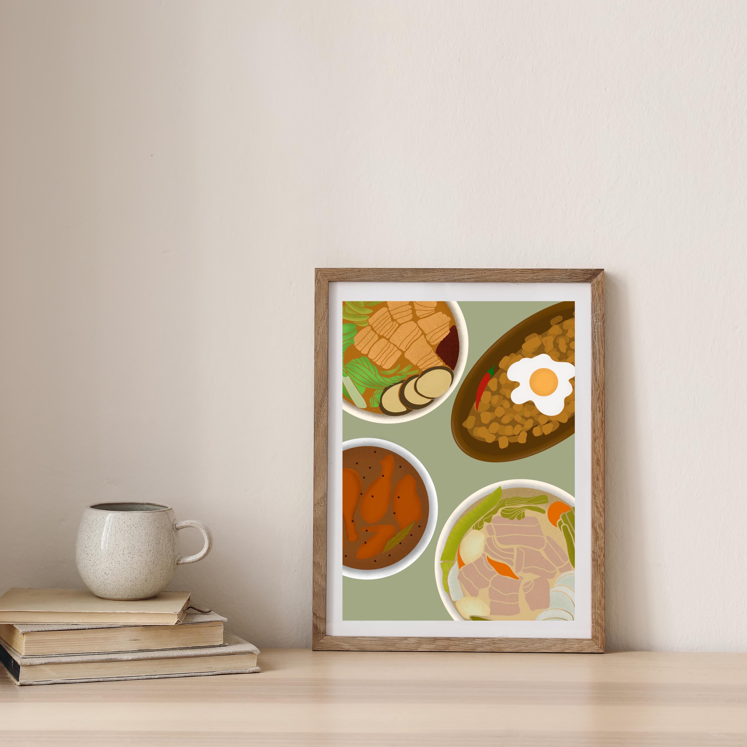Filipino Food Printable Poster, Philippines Poster,home and Kitchen ...