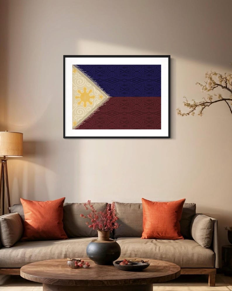 Philippine National Flag, Living Room Wall Decor, Printable Poster ...